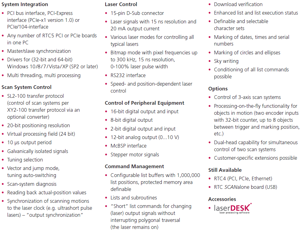 RTC5 control board - (주)비엠레이저솔루션