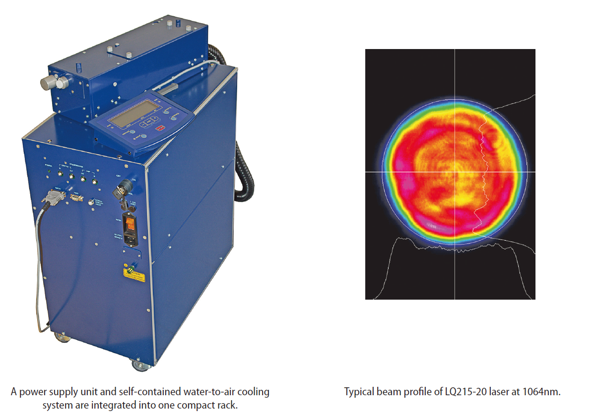 Compact Nd:YAG Laser Model LQ215 1064nm 180mJ / 532nm 100mJ / 355nm ...