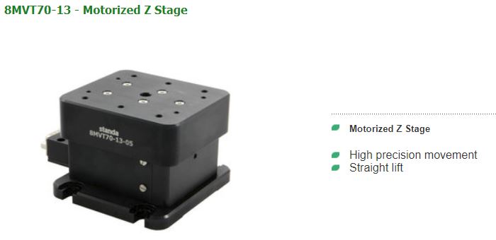 8MVT70-13 - Motorized Z Stage - (주)비엠레이저솔루션