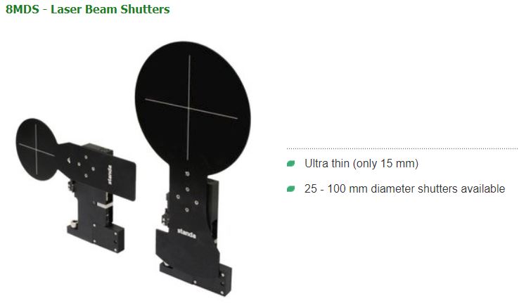 8MDS - Laser Beam Shutters - (주)비엠레이저솔루션