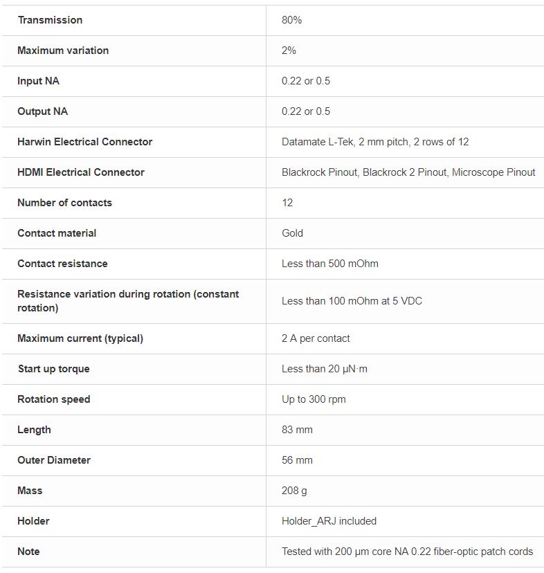 Assisted Optical & Electrical Rotary Joints - (주)비엠레이저솔루션